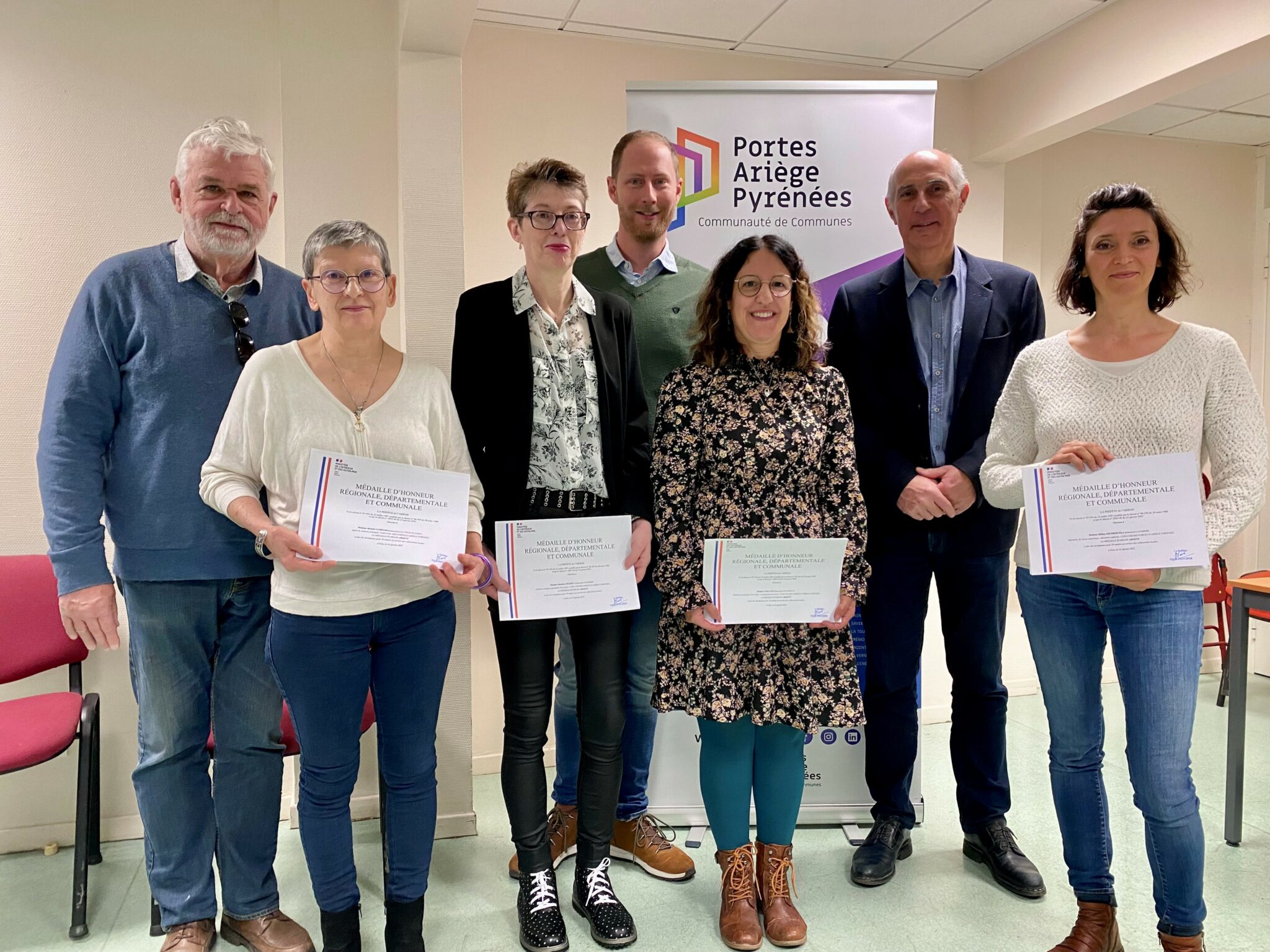 Sept agents de la CCPAP ont été décorées de la médaille d'argent du ...